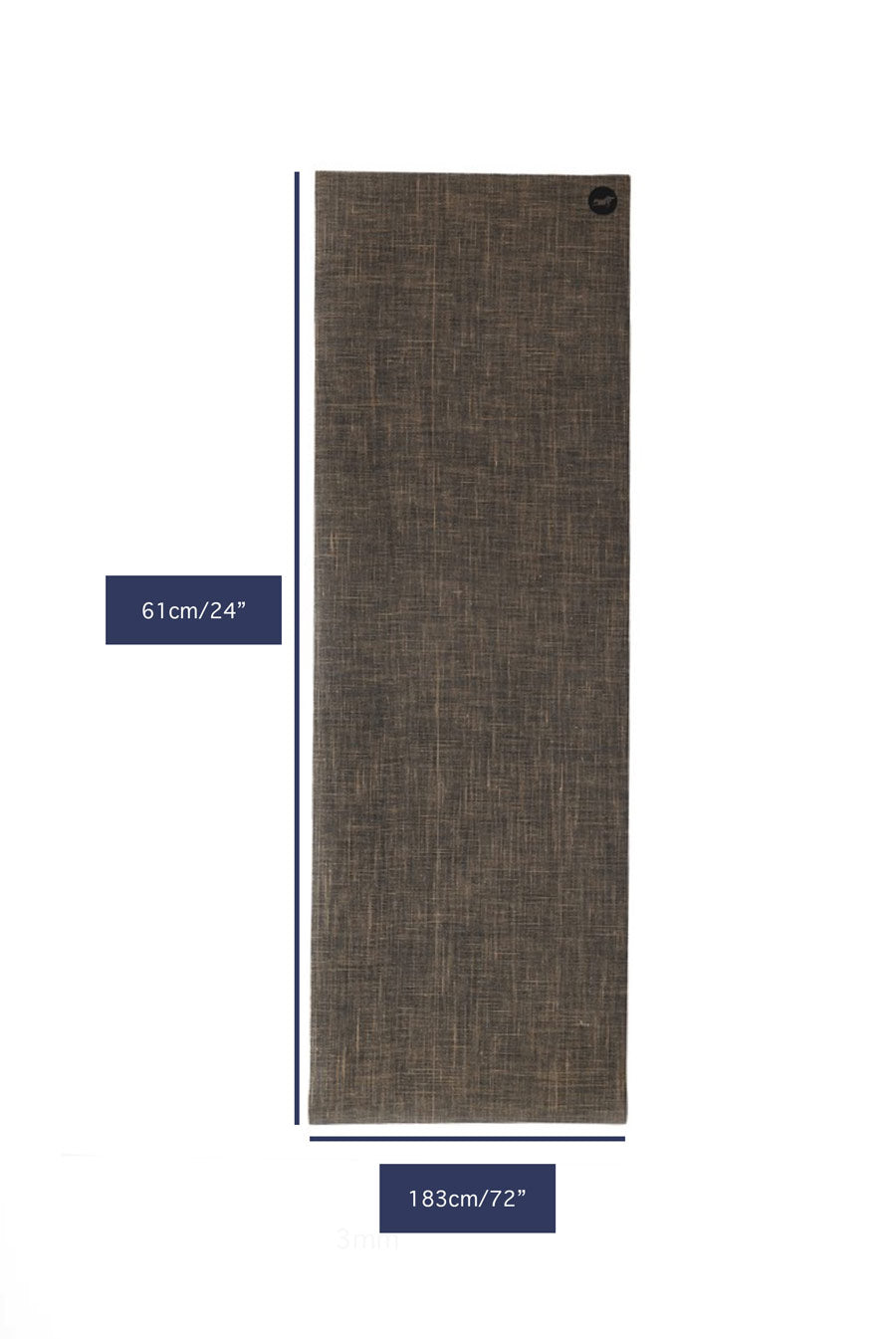 Proyog Eco-Friendly Extra Grip Yoga Mat Natural Jute and Rubber I Beng